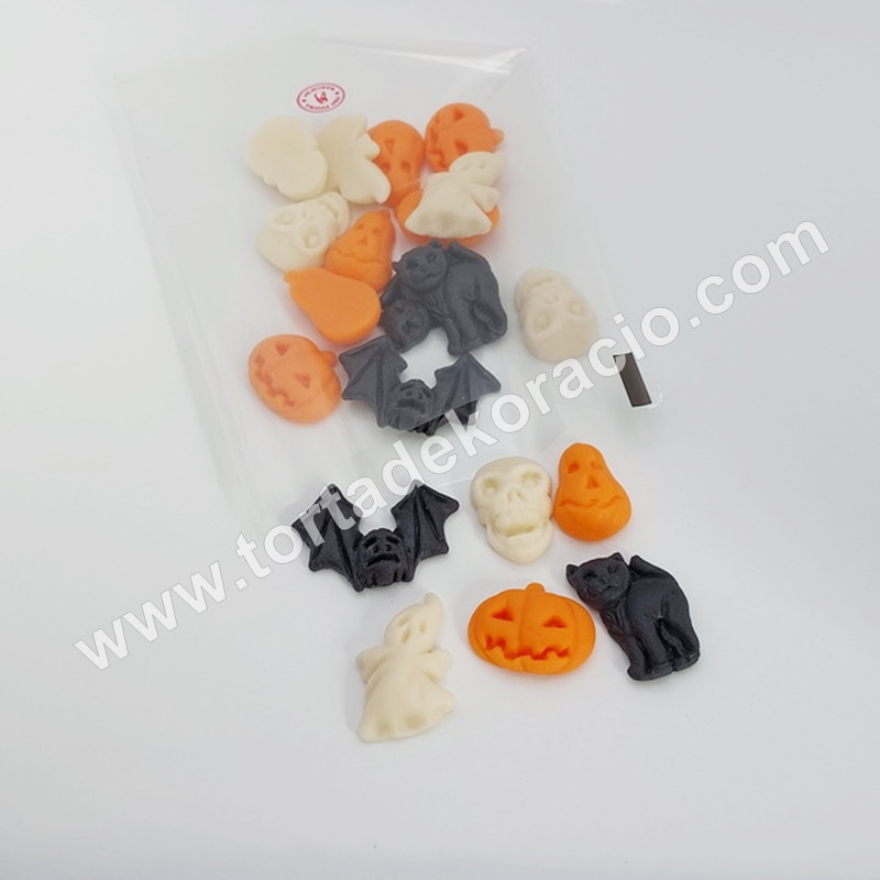 Halloween marcipán díszek 90 g - Tortadekoráció